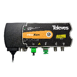 FiberKom mini-optical node equipped with Return Path transmitter and ...