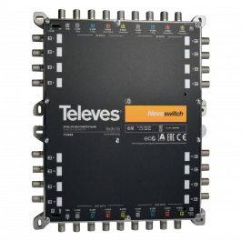 NevoSwitch equipped with 9 QUAD inputs and 16 outputs