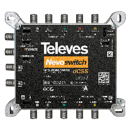 dCSS NevoSwitch 5 inputs - 2 outputs, for 1 satellite (Quattro) or 2 ...
