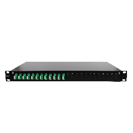 Splice Box for 19" Rack 1RU Preassembled with LC Duplex Adapters ...