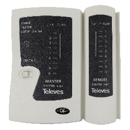 Cable Network Tester for data and telephony: Cat5/6, RJ11, RJ12, RJ45, ISDN