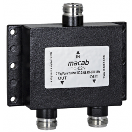 Splitter TC02N 2-vägs 50 ohm, 3,5 dB, 698-2700 MHz Splitter N-kontakt